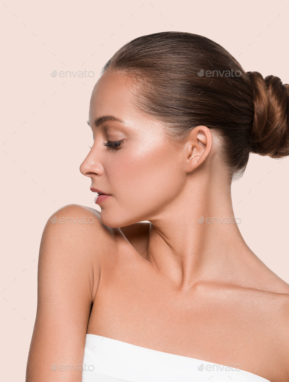 Woman Beauty Face Healthy Skin Natural Makeup Beautiful Young Model